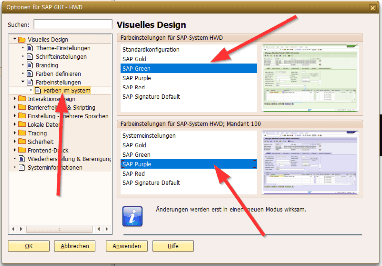 SAP-GUI: Farbe pro System - so einfach geht das